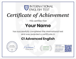 C1 English Test – Advanced English Language Exam